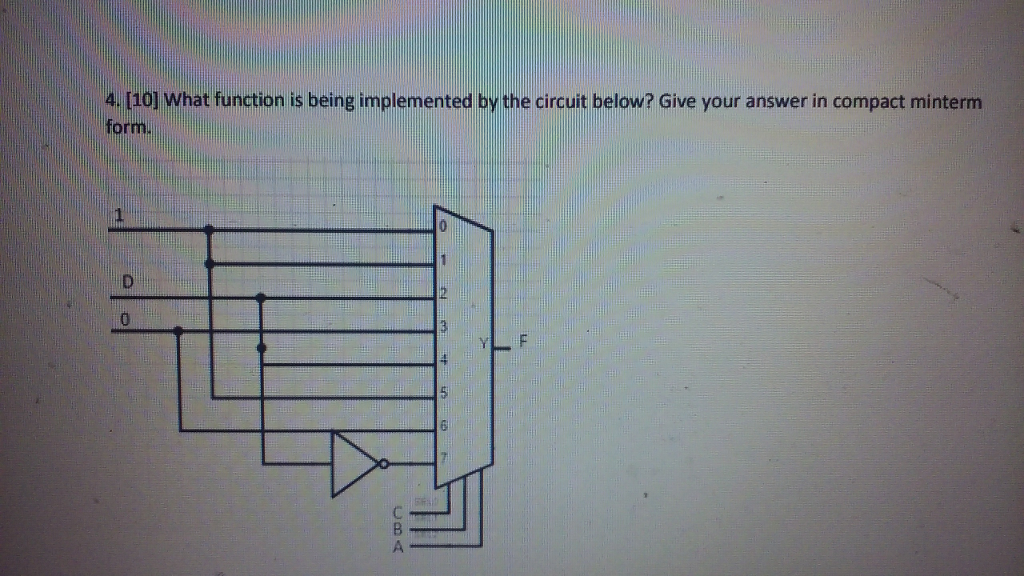 Solved What function is being implemented by the circuit | Chegg.com