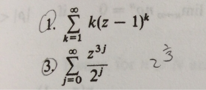Solved Find the radius of convergence of the given complex | Chegg.com