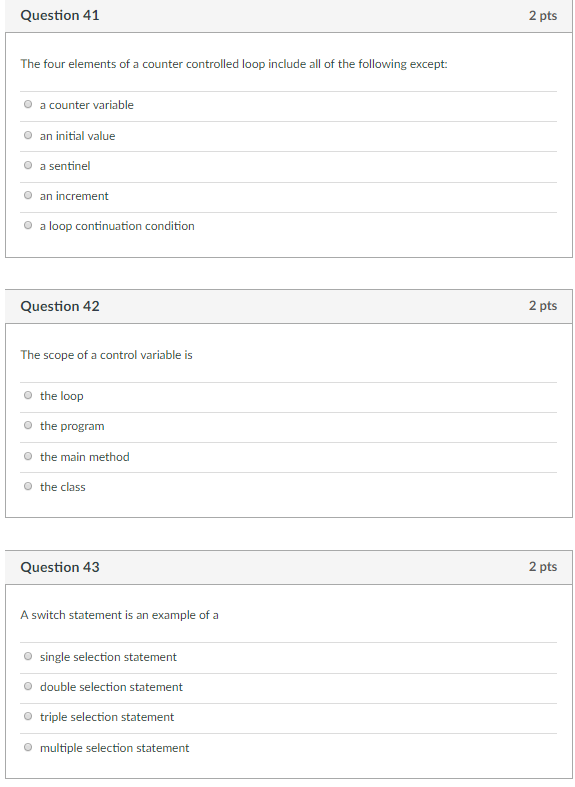 Solved Question 35 2 pts Sentinel-controlled repetition is | Chegg.com
