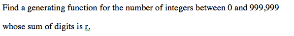 Solved Find A Generating Function For The Number Of Integers 