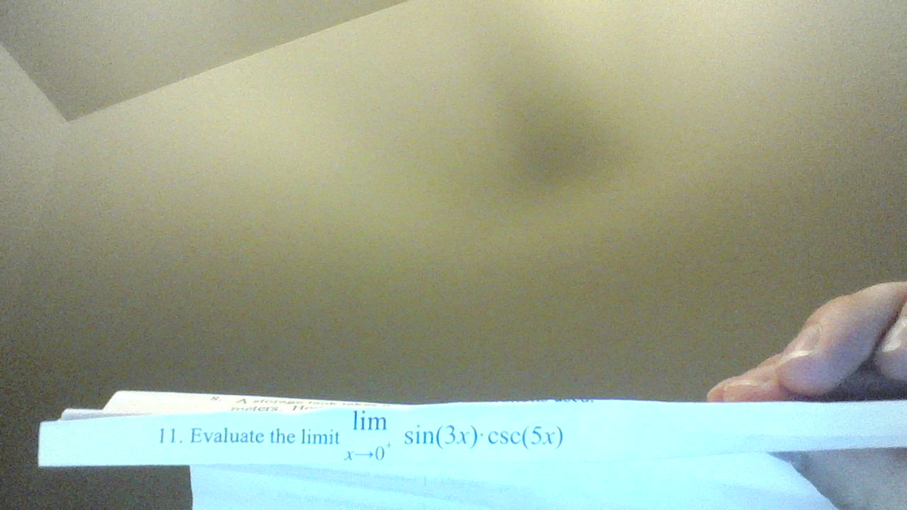 Solved Evaluate the limit lim_x rightarrow 0 sin(3x) csc(5x) | Chegg.com