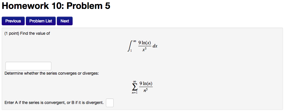 Solved Homework 10: Problem 5 Previous Problem List Next 1 | Chegg.com Solved Homework 10: Problem 5 Previous Problem List Next 1 | Chegg.com
