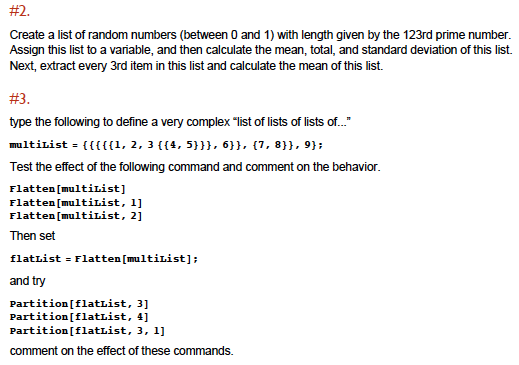 #2 Create a list of random numbers(between 0 and 1) | Chegg.com