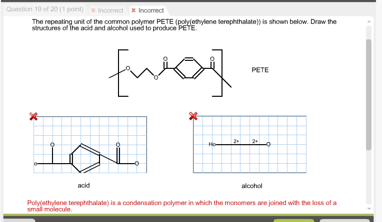 Solved The repeating unit of the common polymer PETE | Chegg.com