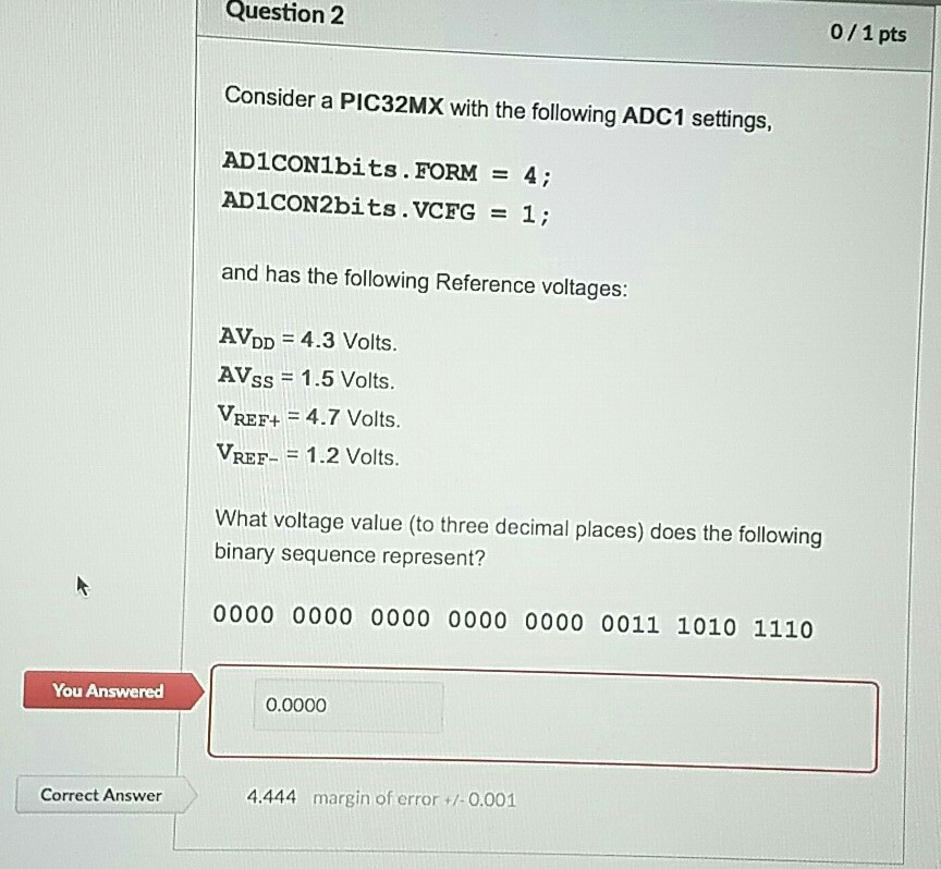 You Answered Correct Answer Question 1 0 1 pts | Chegg.com