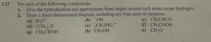 Solved For each of the following compounds, 1. 2. 2-27 Give | Chegg.com