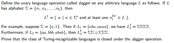 Solved Prove that the class of Turing-recognizable languages | Chegg.com