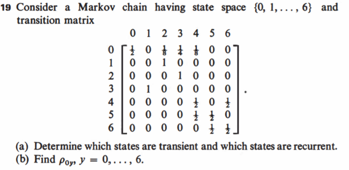 Solved 19 Consider a Markov chain having state space (0, | Chegg.com
