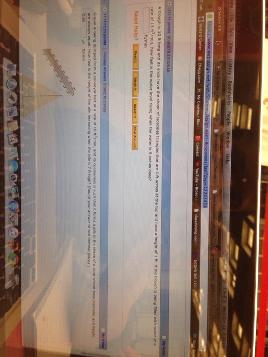 Solved Related rates | Chegg.com