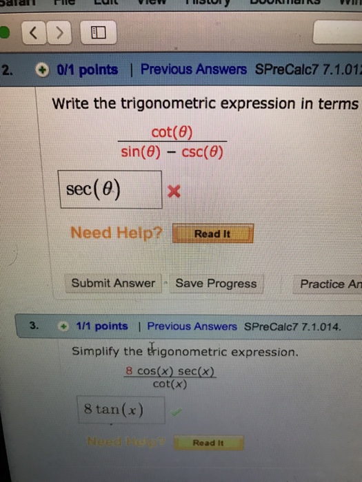 Solved Write the trigonometric expression in terms cot | Chegg.com
