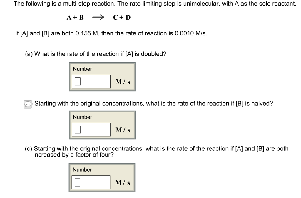 Solved The following is a multi-step reaction. The | Chegg.com