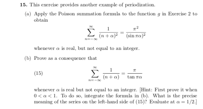 15. This exercise provides another example of | Chegg.com