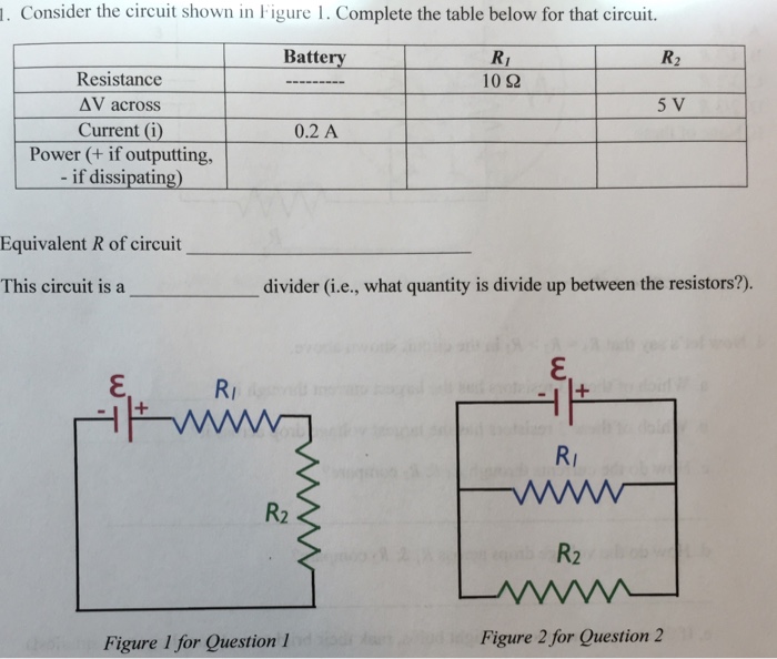 Solved 1. Consider the circuit shown in Figure 1. Complete | Chegg.com