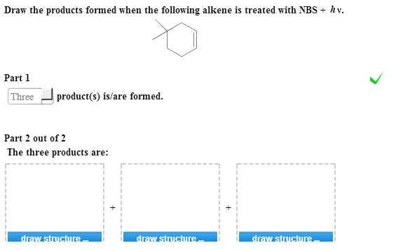 Draw the products formed when the following alkene is | Chegg.com