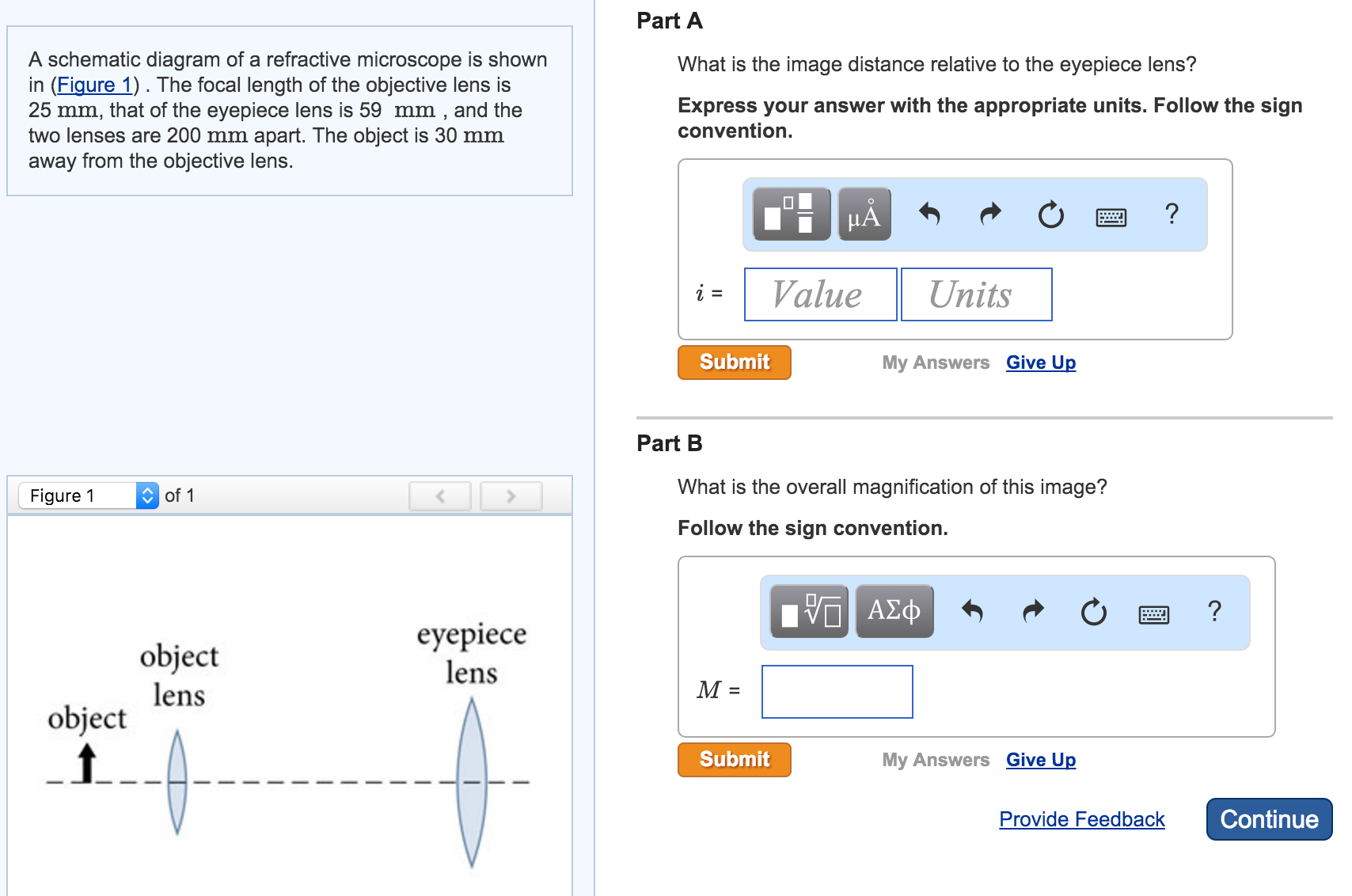 Solved A schematic diagram of a refractive microscope is | Chegg.com