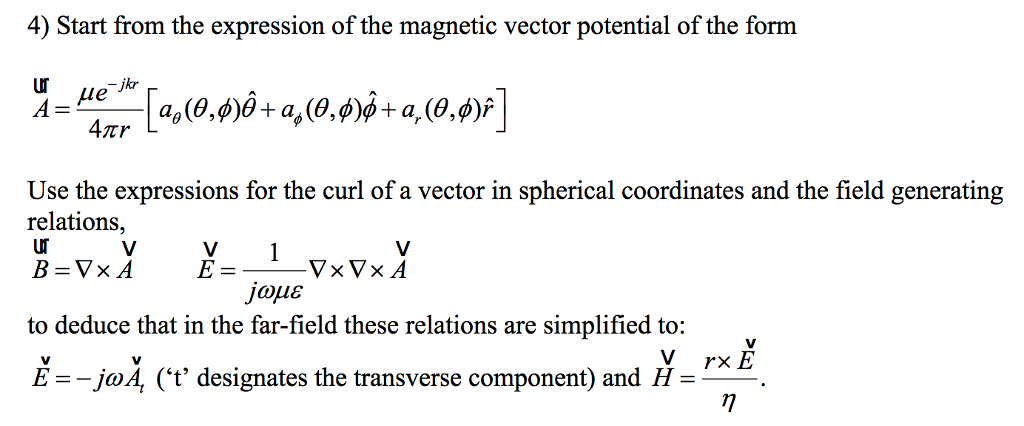 4 Start From The Expression Of The Magnetic Vector