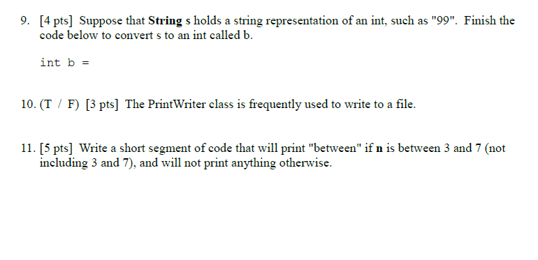 Solved Suppose that String s holds a string representation | Chegg.com