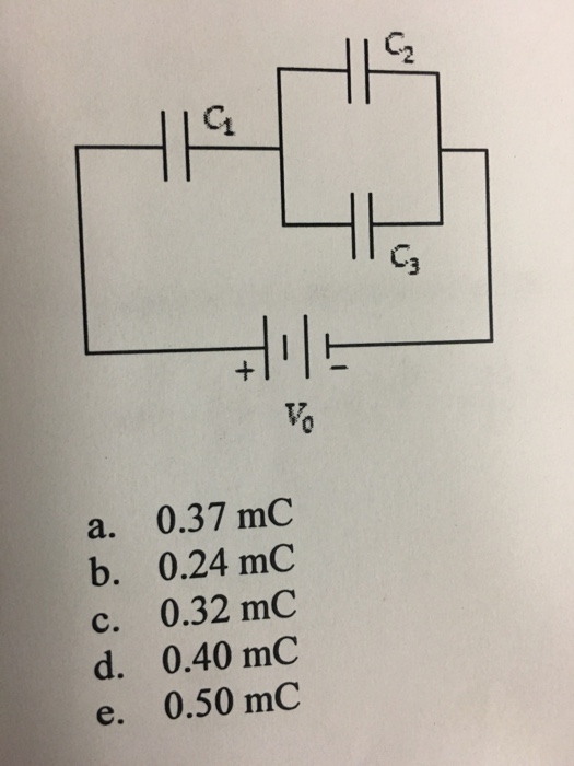 Solved Determine the charged stored by c1 when c1 =20 uf, c2 | Chegg.com