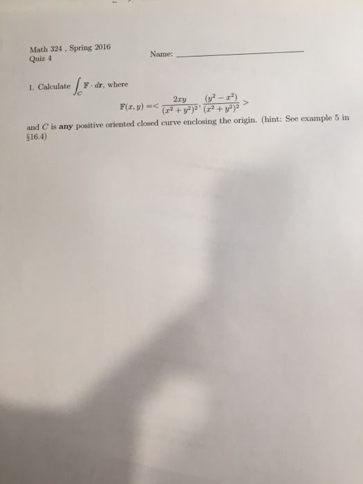 Solved Calculate integral_C F middot dr, where F(x, y)