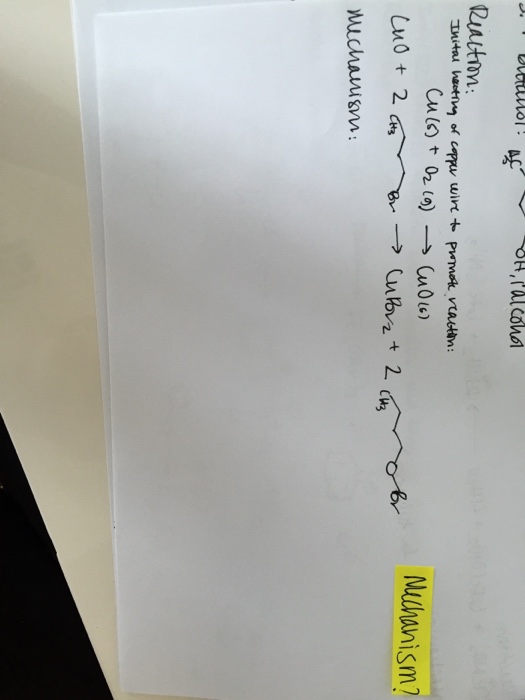 Solved Initial heating of copper wire + reaction Cu (s) + | Chegg.com