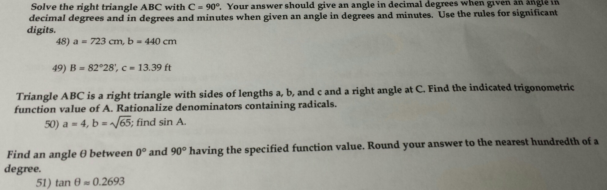 How To Solve A Right Triangle For Abc - Ex 13 7 7 A Right Triangle Abc With Sides 5 Cm 12 Cm ...