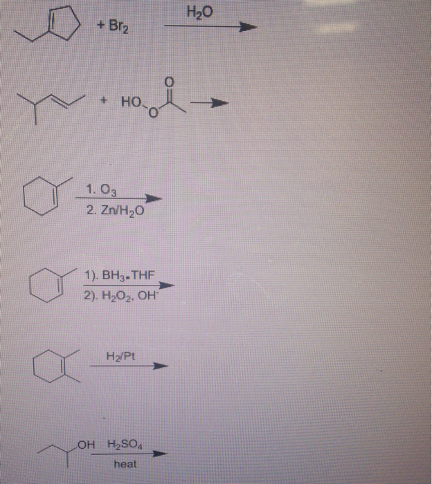 Solved + Br2 - > H2O | Chegg.com
