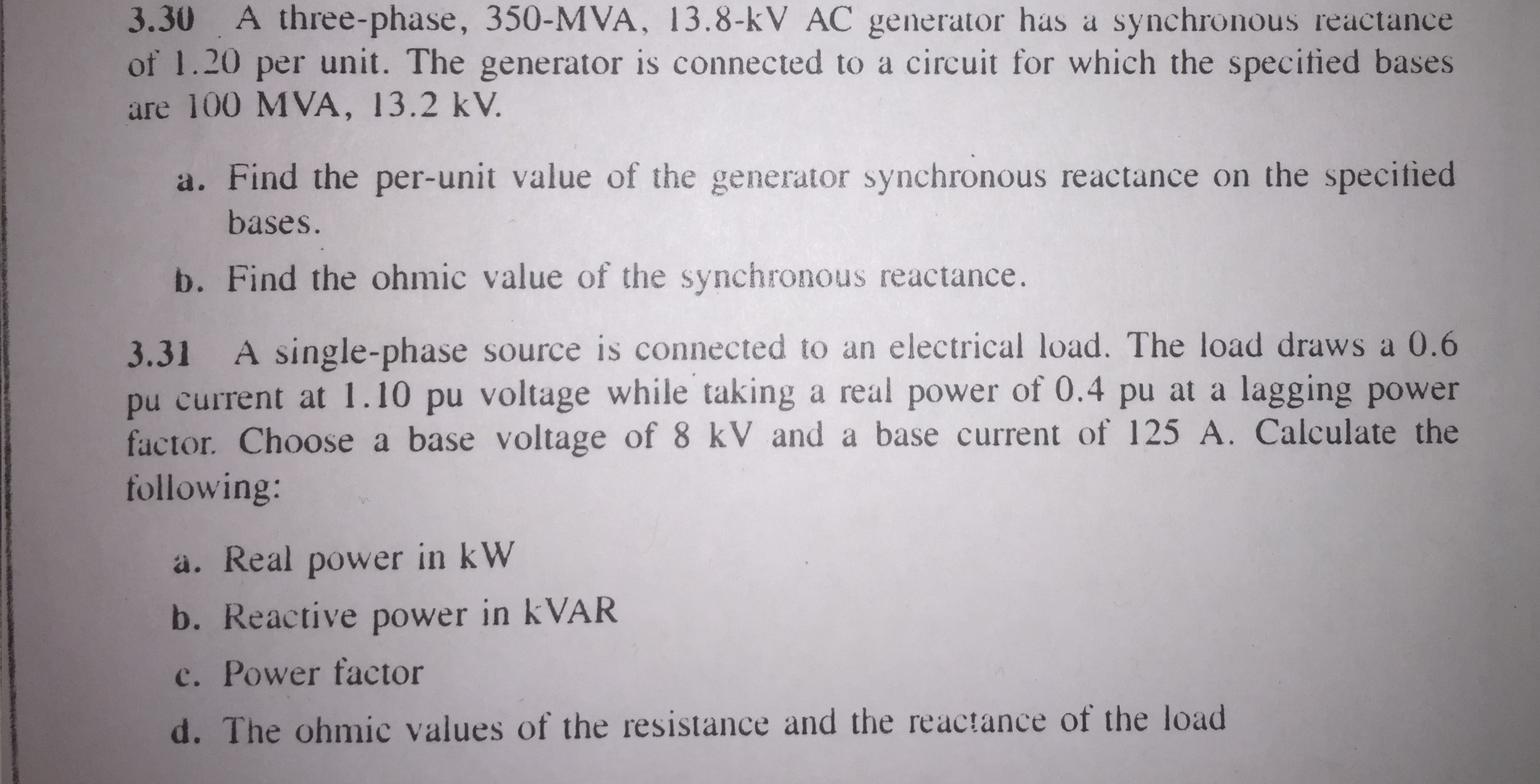 Solved A three-phase, 350-MVA. 13.8-kV AC generator has a | Chegg.com