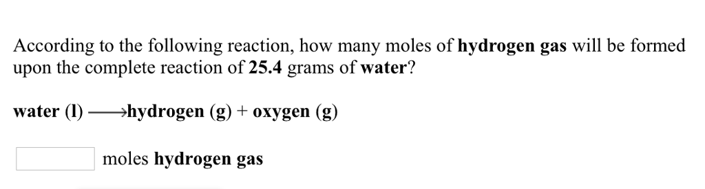 Solved According to the following reaction, how many moles | Chegg.com