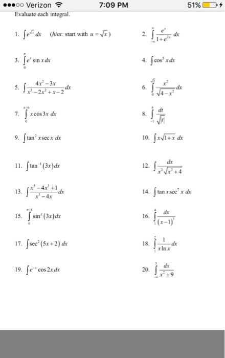 Solved Integral e^squareroot of x dx | Chegg.com