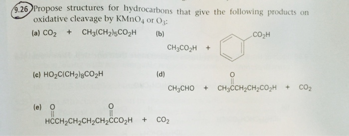 Solved Propose structures for hydrocarbons that give the | Chegg.com