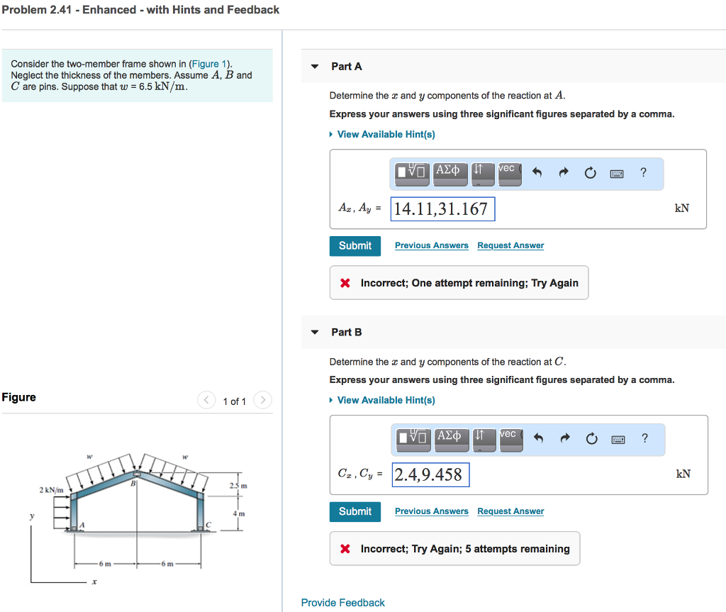 Solved Problem 2.41 - Enhanced with Hints and Feedback | Chegg.com