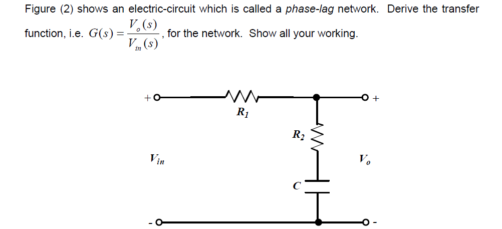 Solved Figure (2) shows an electric-circuit which is called | Chegg.com