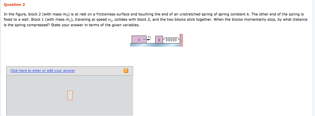 Solved In the figure, block 2 (with mass m_2) is at rest on | Chegg.com