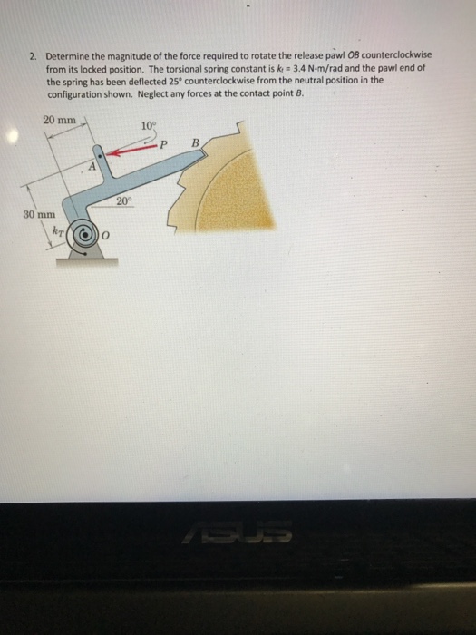 Solved Determine The Magnitude Of The Force Required To