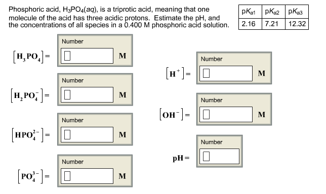 Solved Phosphoric acid, H3PO4(aq), is a triprotic acid, | Chegg.com