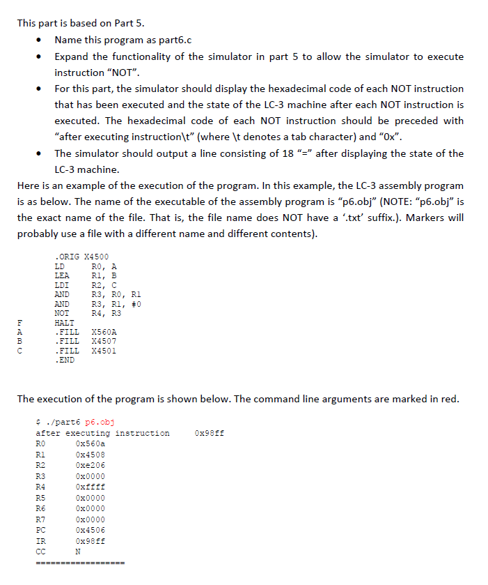 This part is based on Part 5 Name this program as | Chegg.com