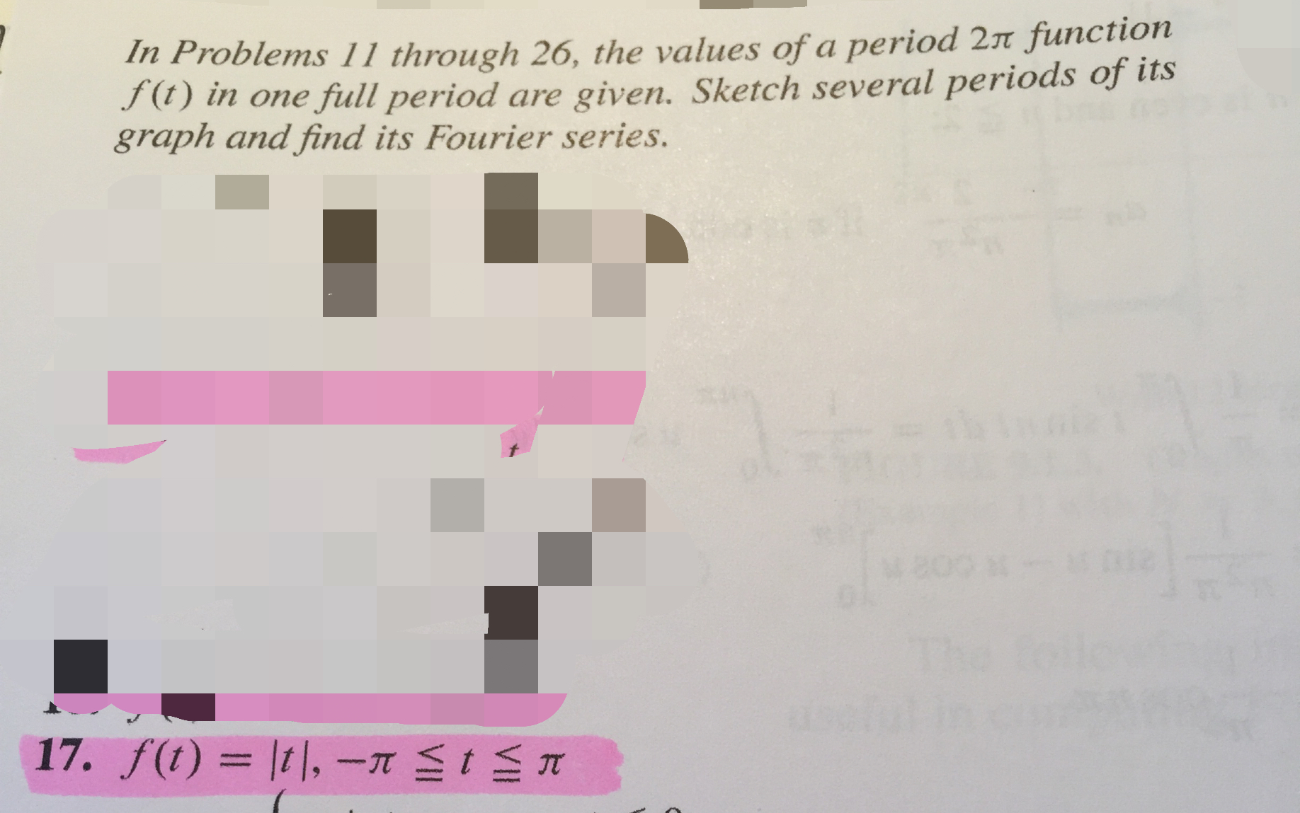 Solved In Problems 11 through 26, the values of a period 2pi | Chegg.com
