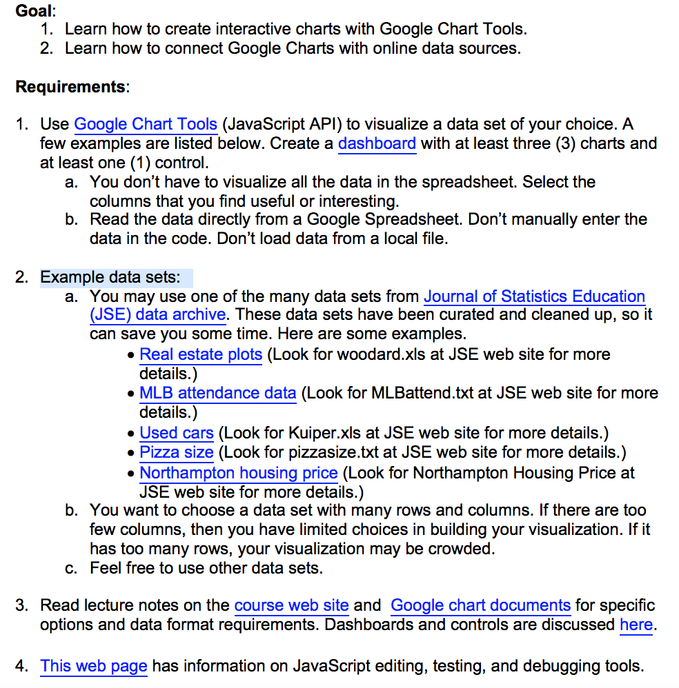 Goal: 1. Learn how to create interactive charts with | Chegg.com