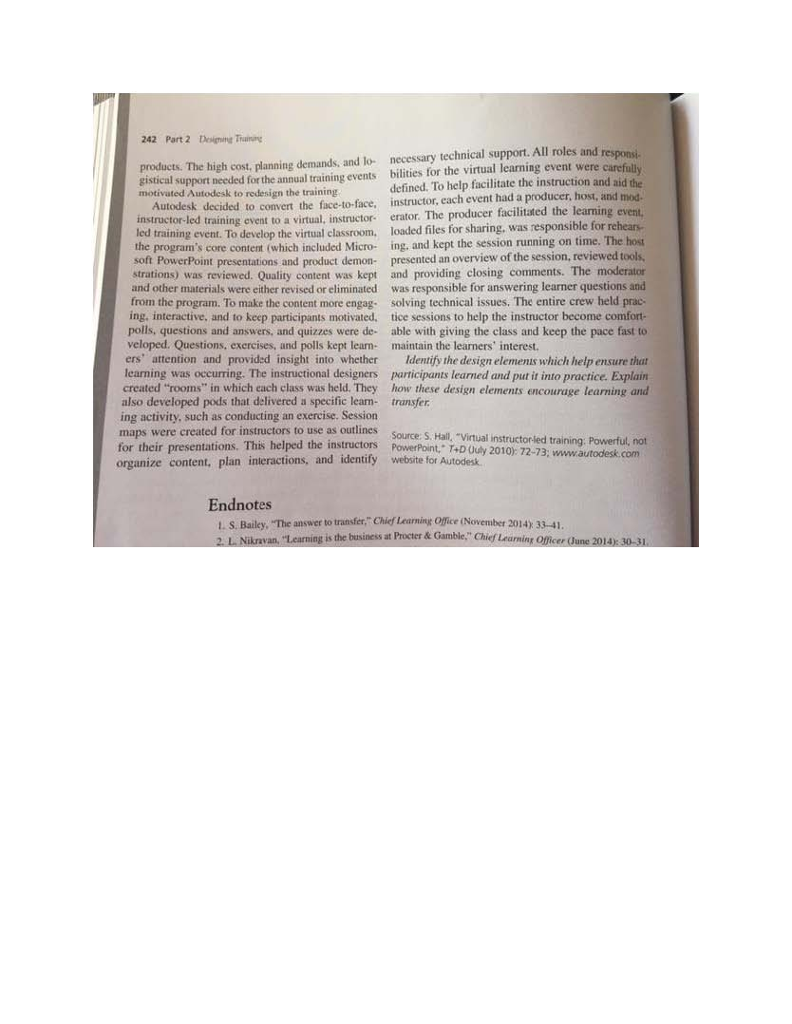 Read the case study “Chapter 5: Program | Chegg.com