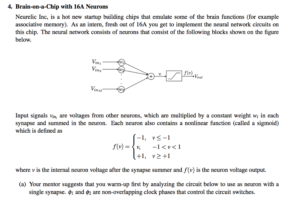 Brain-on-a-Chip with 16A Neurons Neurelic Inc, is a | Chegg.com