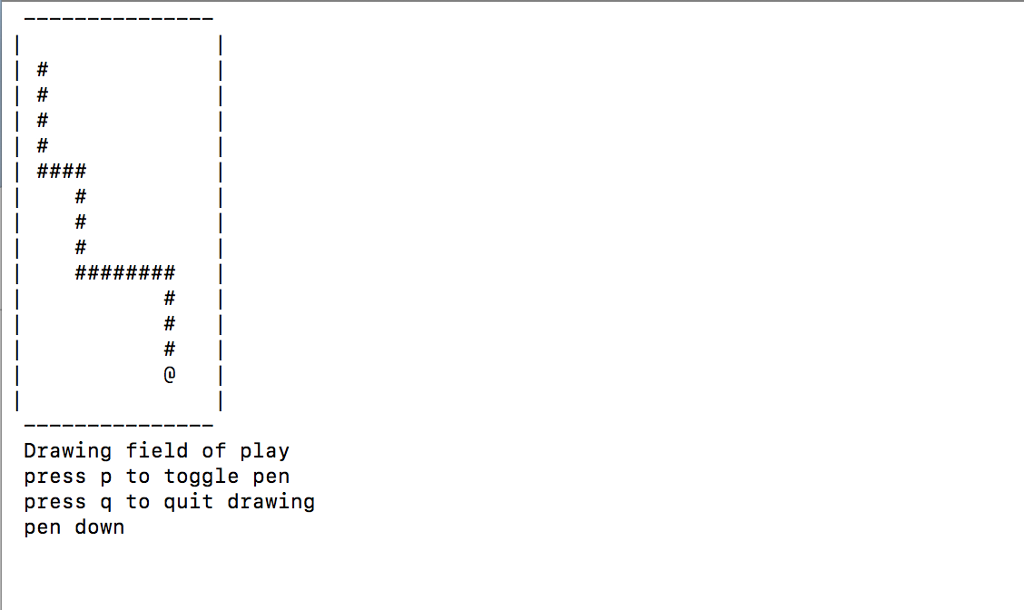 Solved Create a simple map drawing C program that behaves | Chegg.com