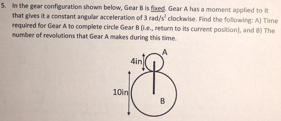 Solved In the gear configuration shown below, Gear B is | Chegg.com