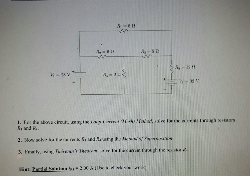 Solved R1 8 Ω R2 6 Ω Rs 12Ω 32 V 1 For The Above 1324