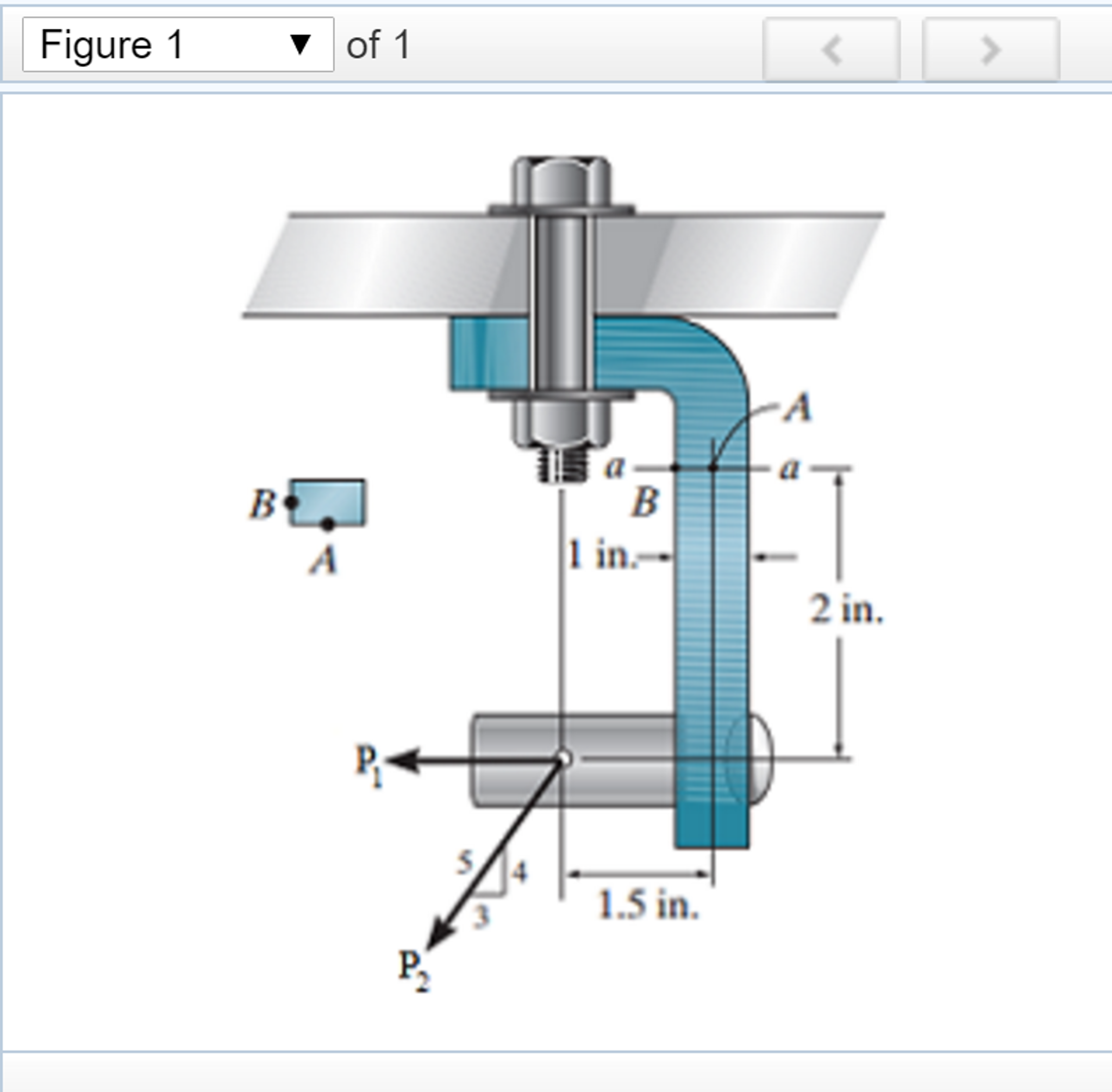 Solved The joint is subjected to the force system shown in | Chegg.com