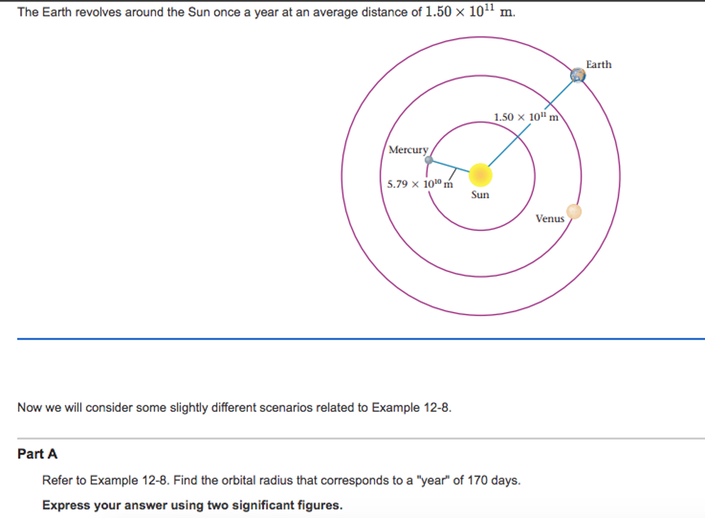 Solved The Earth revolves around the Sun once a year at an | Chegg.com