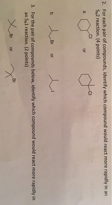 Solved For each pair of compounds, identify which compound | Chegg.com