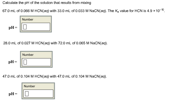 Solved Calculate the pH of the solution that results from | Chegg.com