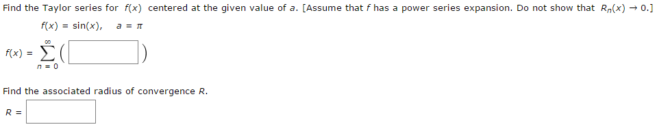 Solved Find the Taylor series for f(x) centered at the given | Chegg.com
