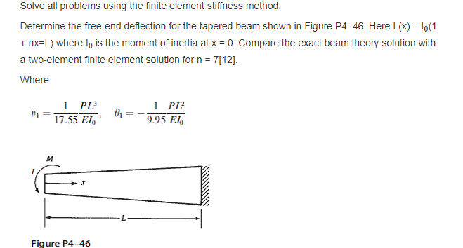 Solved Solve all problems using the finite element stiffness | Chegg.com