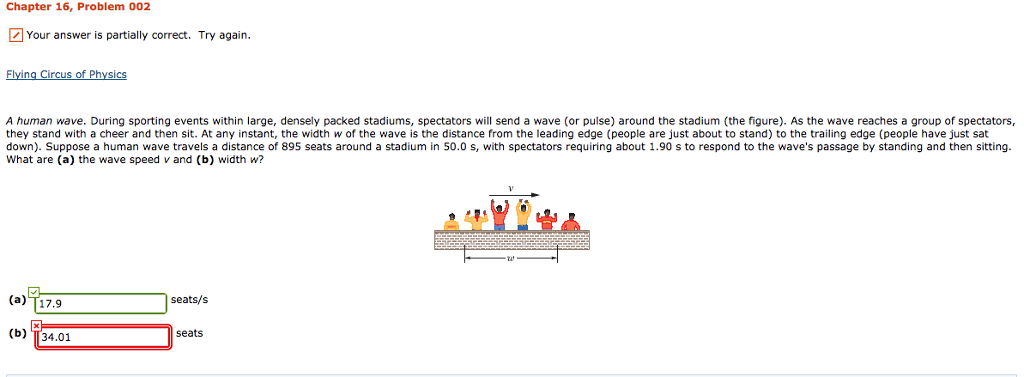 Solved A human wave. During sporting events within large, | Chegg.com